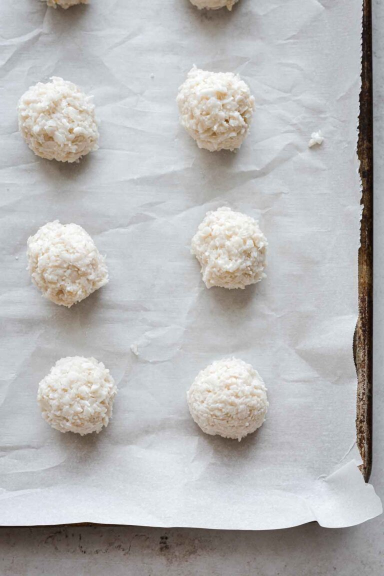 High Altitude Chocolate Dipped Coconut Macaroons (GF) - Curly Girl Kitchen