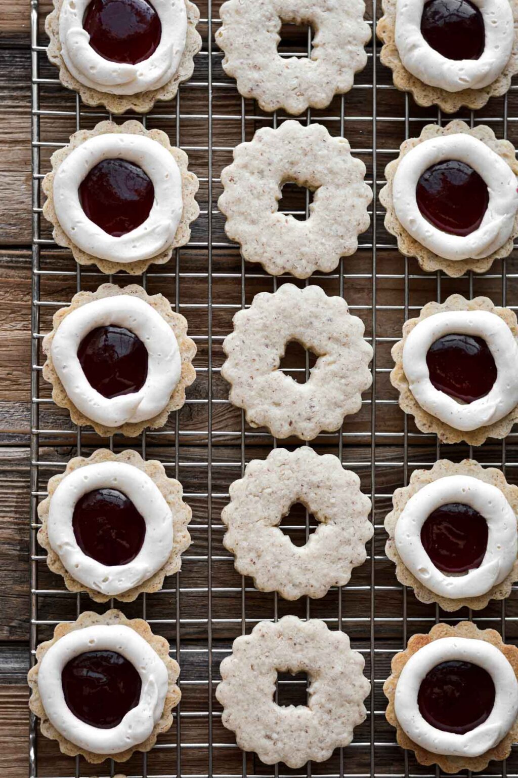 Raspberry Almond Linzer Cookies - Curly Girl Kitchen