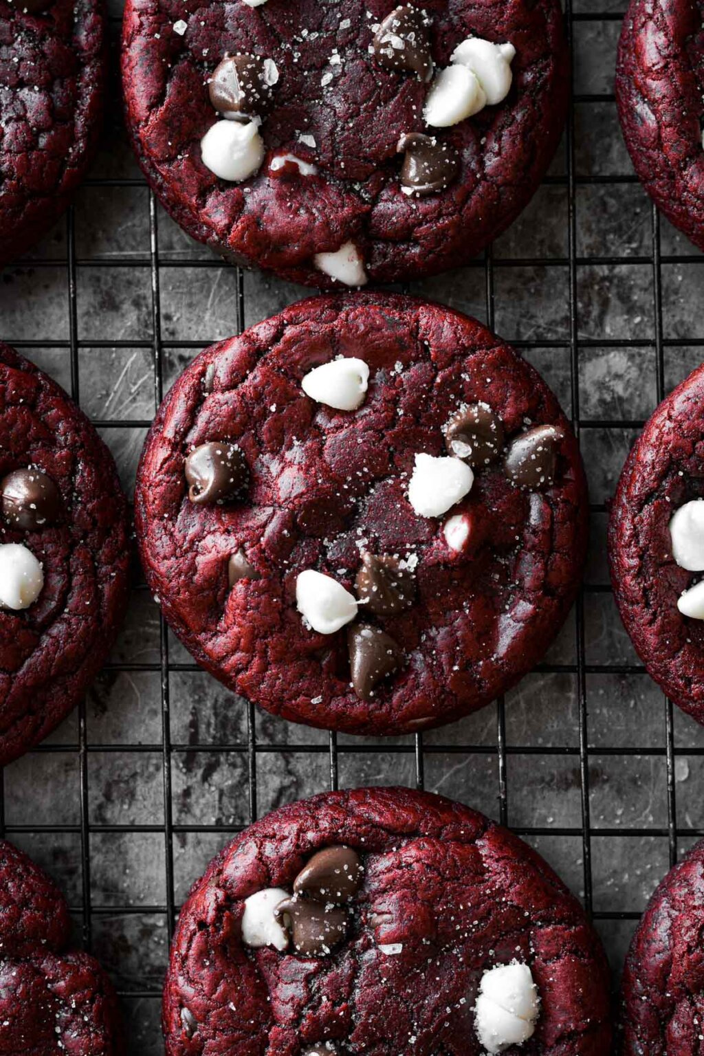 High Altitude Red Velvet Chocolate Chip Cookies - Curly Girl Kitchen