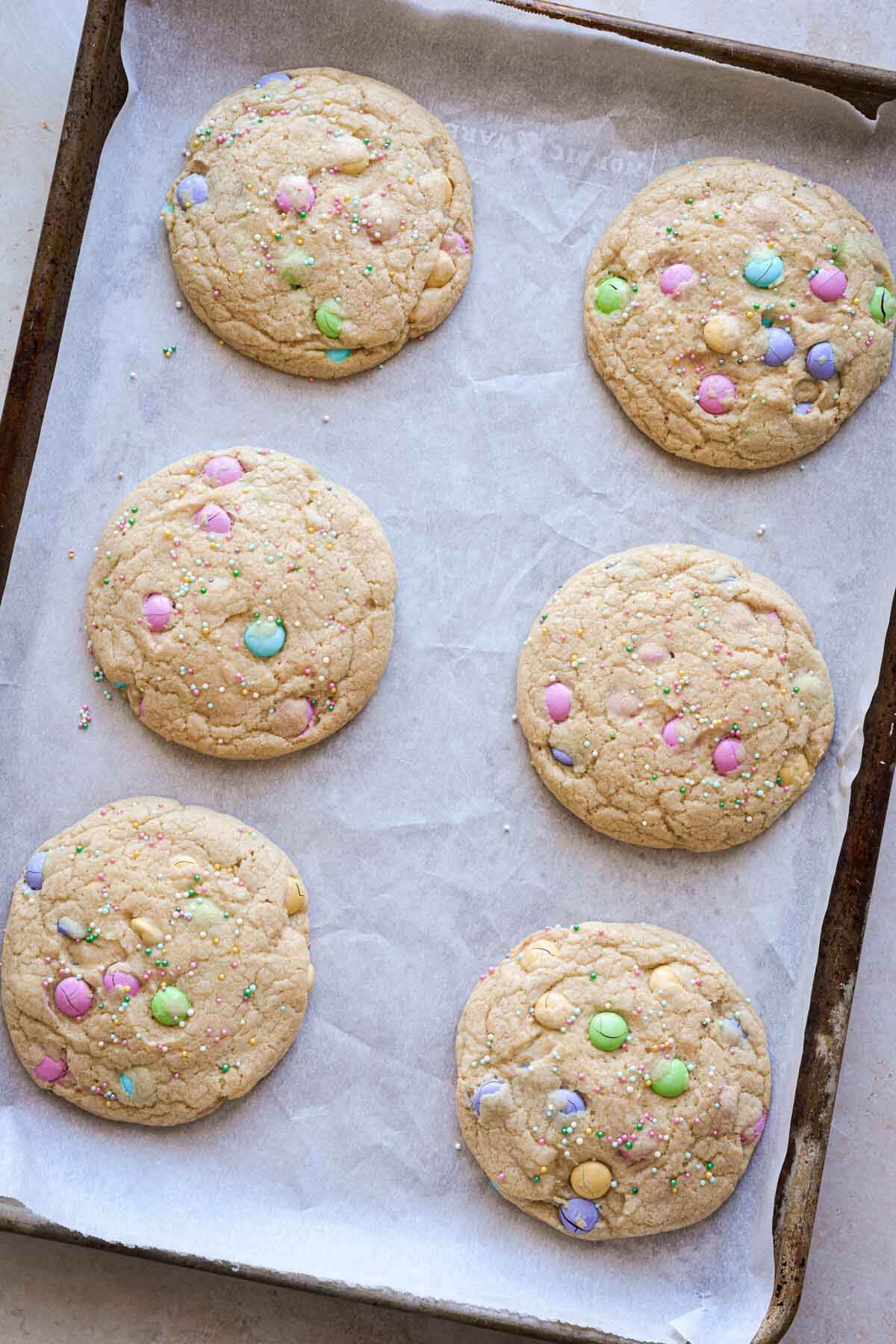 High Altitude Big M&M Cookies - Curly Girl Kitchen