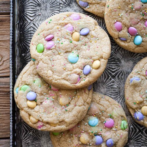 High Altitude Big M&M Cookies - Curly Girl Kitchen