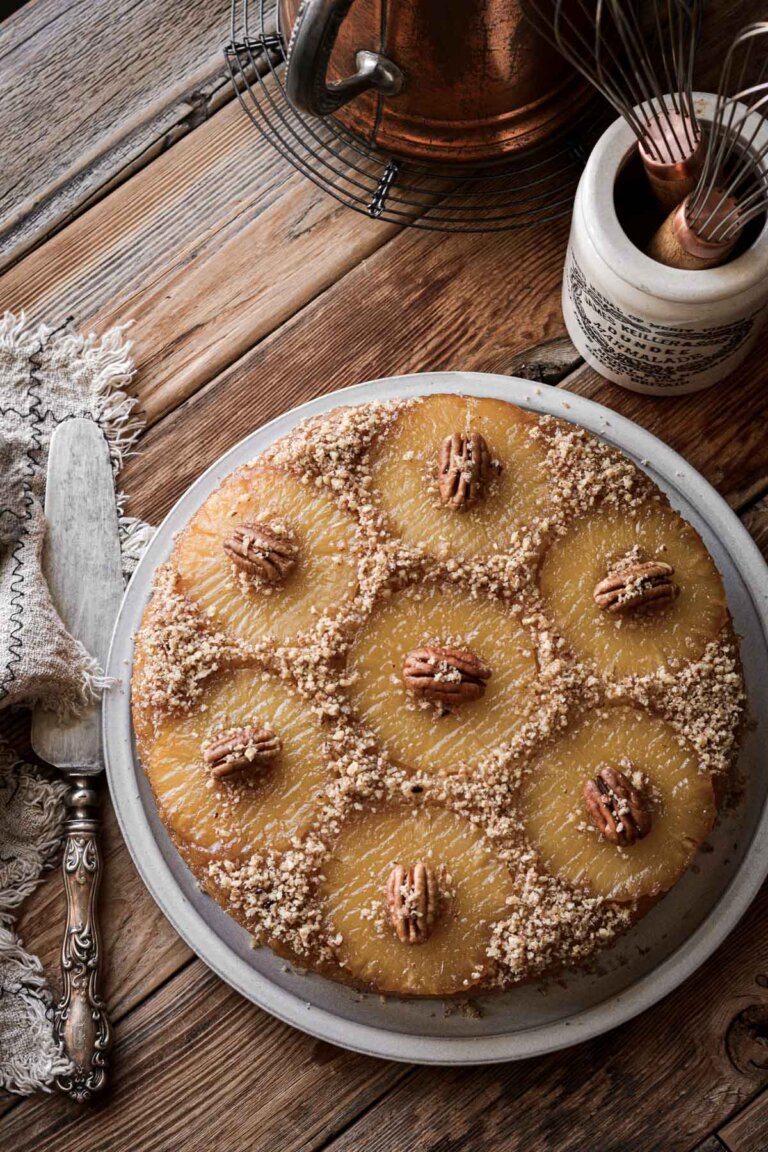 High Altitude Pineapple Upside Down Cake - Curly Girl Kitchen