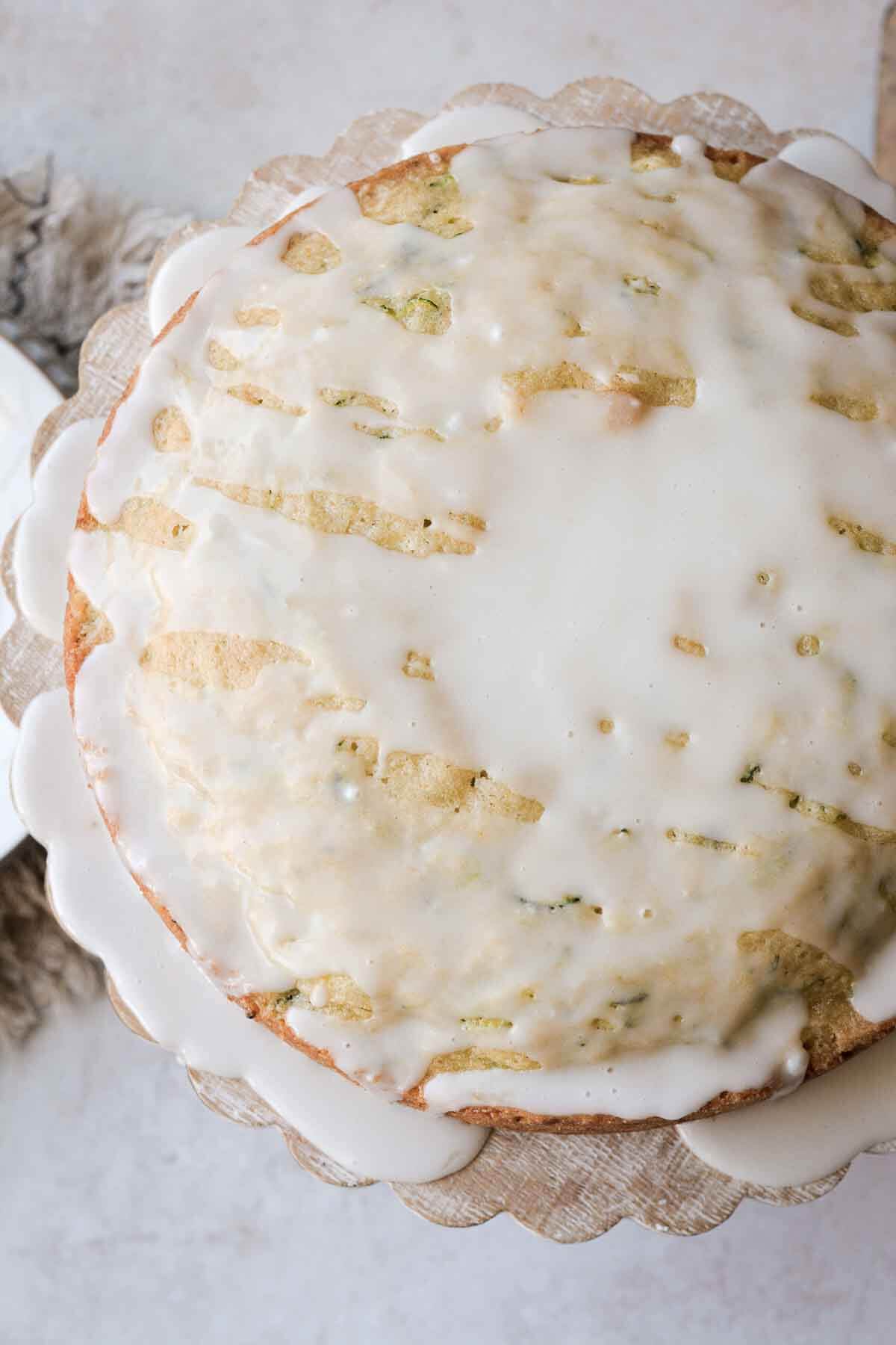 High Altitude Lemon Zucchini Cake - Curly Girl Kitchen