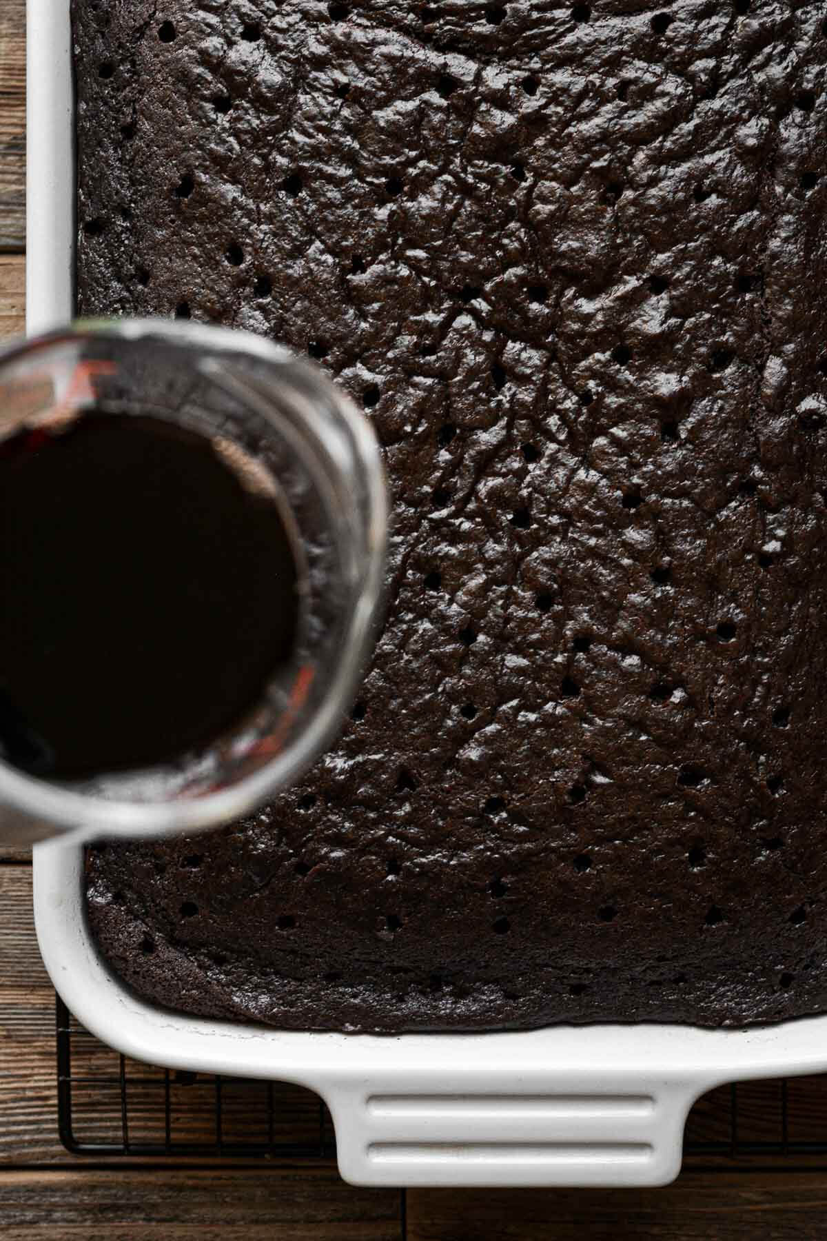High Altitude Black Forest Sheet Cake - Curly Girl Kitchen