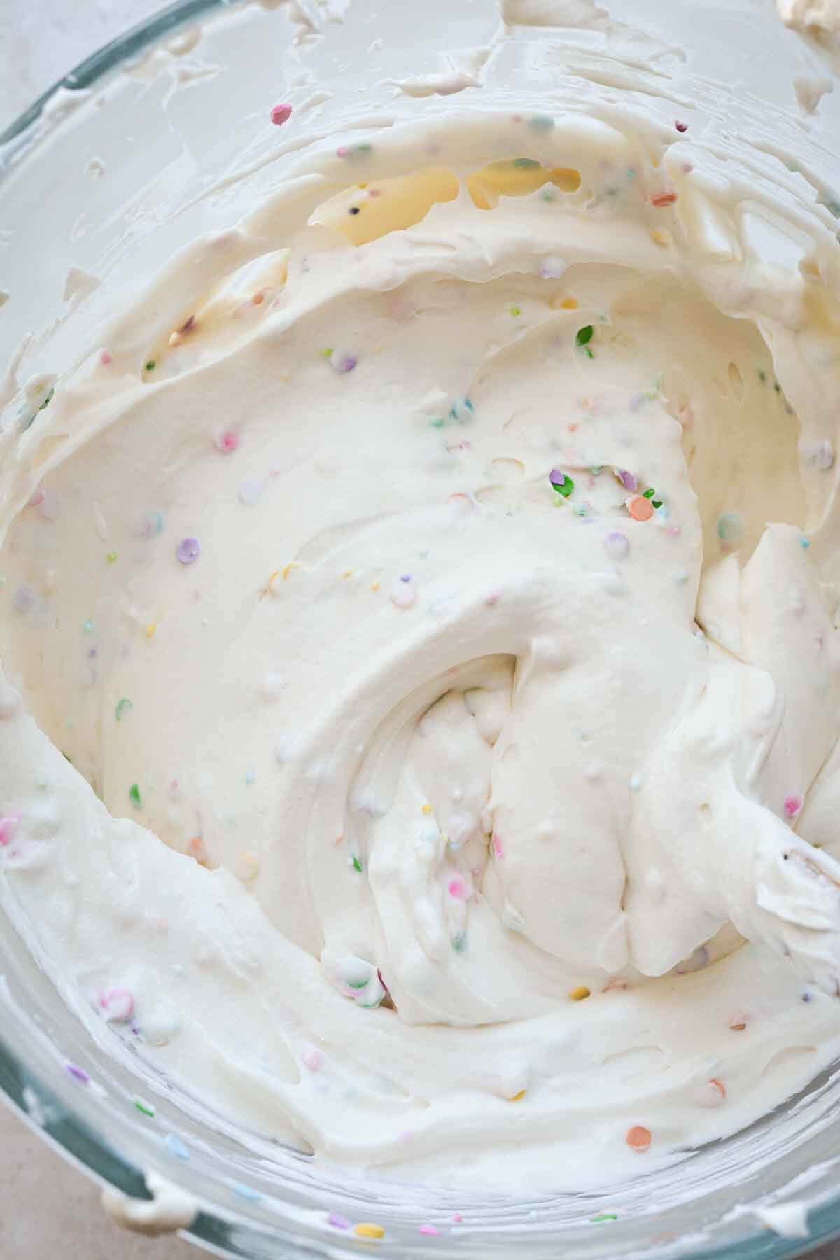 No Bake Birthday Sprinkle Cheesecake - Curly Girl Kitchen
