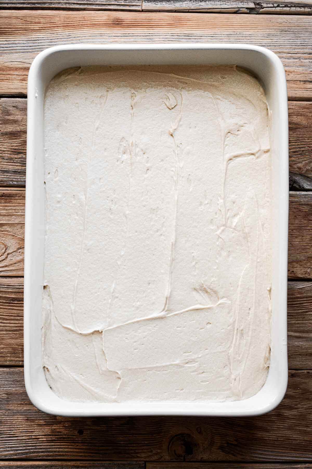 High Altitude Maple Penuche Sheet Cake - Curly Girl Kitchen