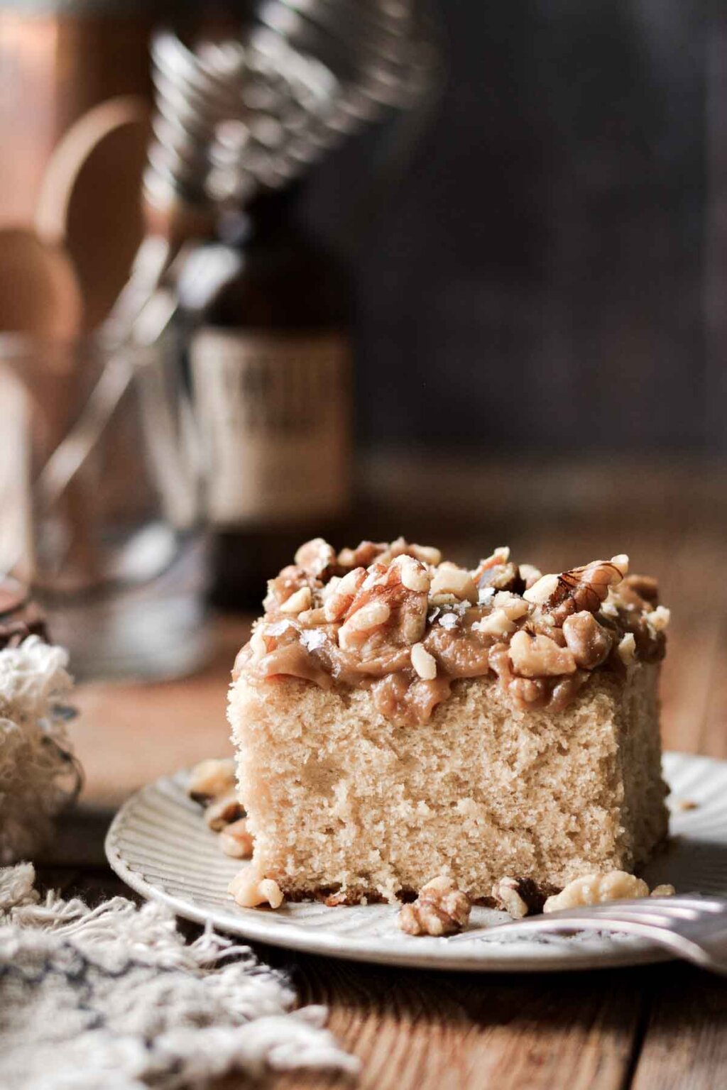 High Altitude Maple Penuche Sheet Cake - Curly Girl Kitchen
