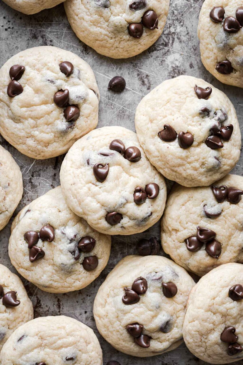 High Altitude Chocolate Chip Cream Cheese Cookies - Curly Girl Kitchen