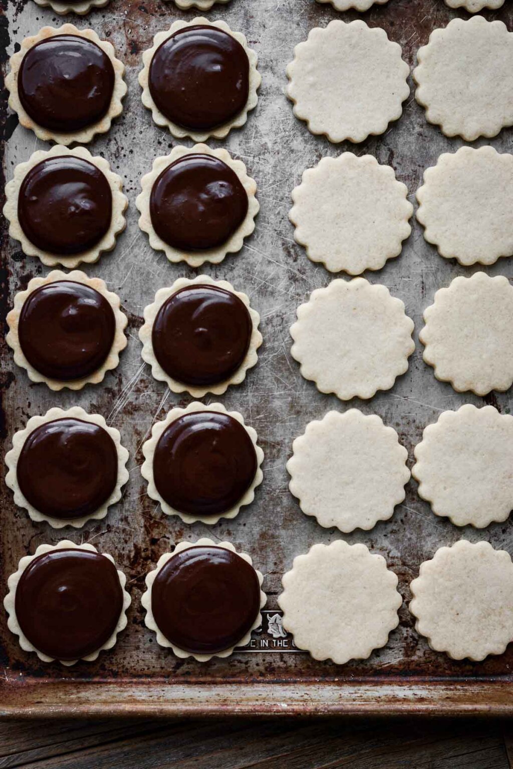 Anise Cookies with Chocolate Ganache - Curly Girl Kitchen