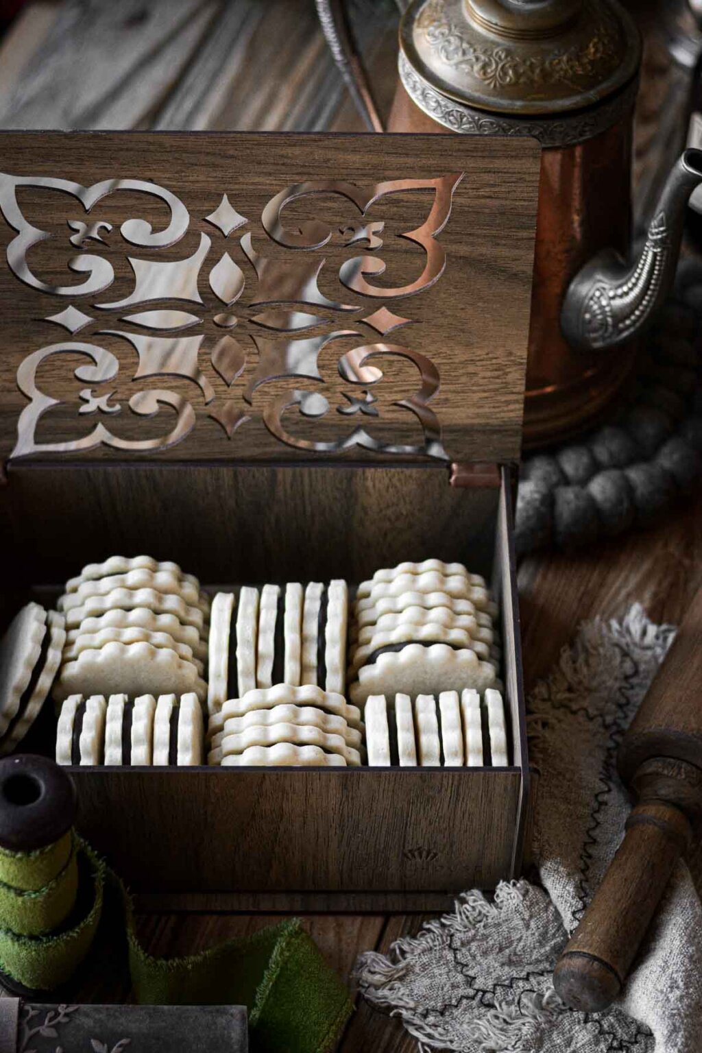 Anise Cookies with Chocolate Ganache - Curly Girl Kitchen