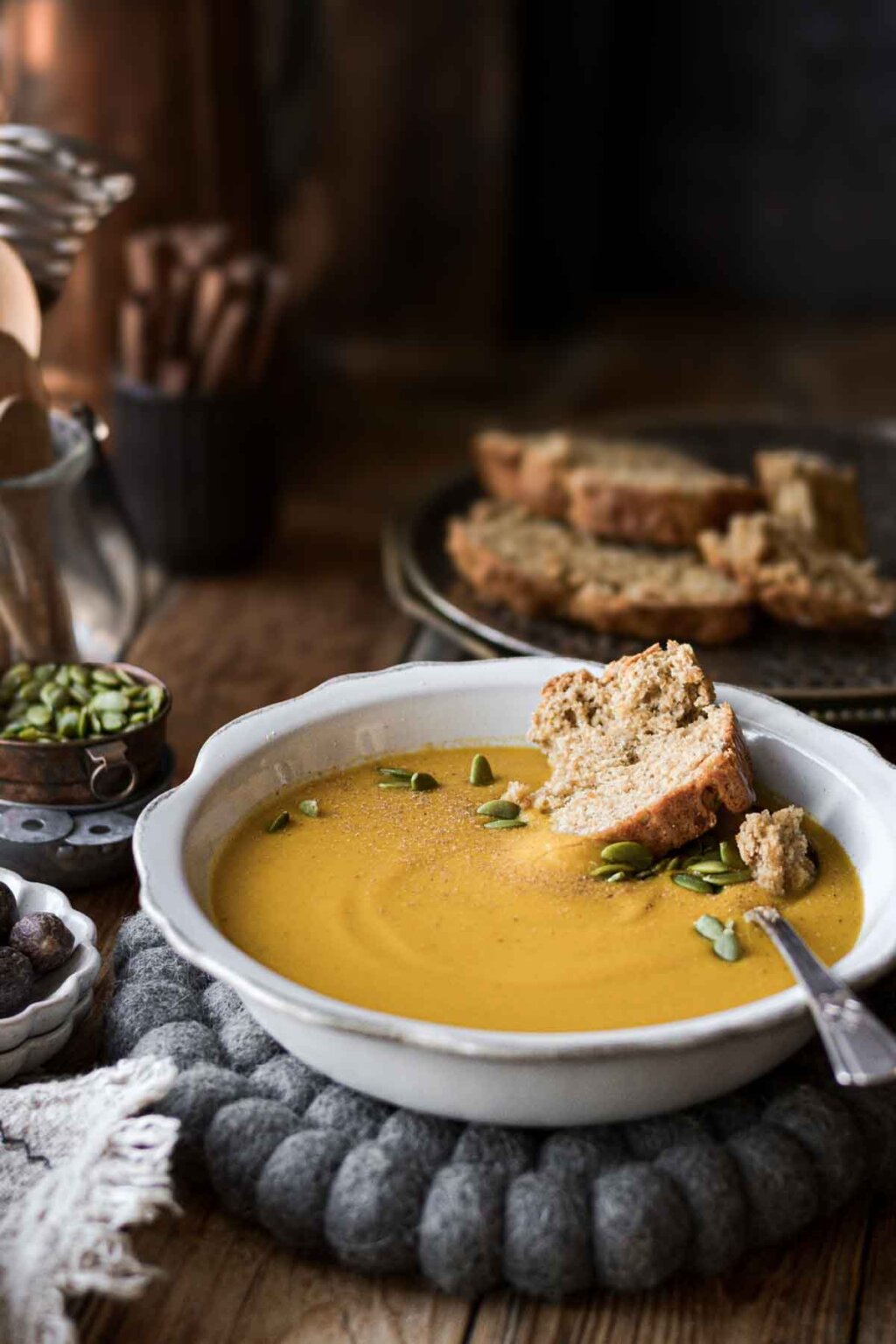Roasted Butternut Squash Soup - Curly Girl Kitchen