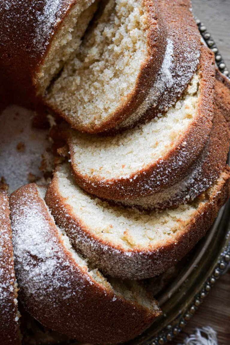 High Altitude Eggnog Pound Cake - Curly Girl Kitchen