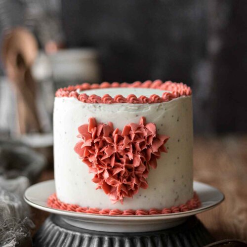 Mini Valentine's Day Cake - Curly Girl Kitchen